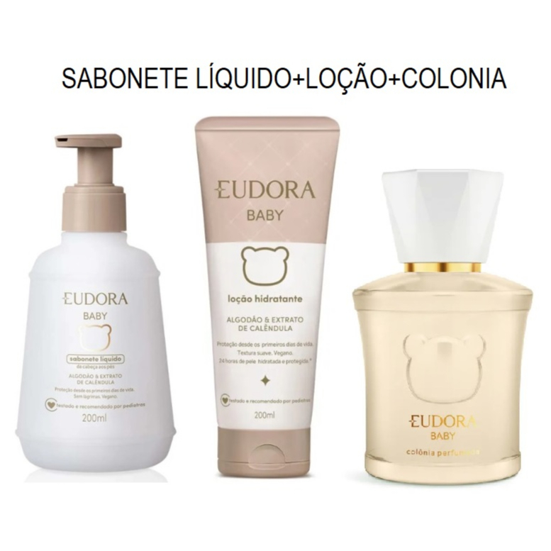 Eudora Baby , kit A escolher na variação , Shampoo,ou Sabonete Líq ...