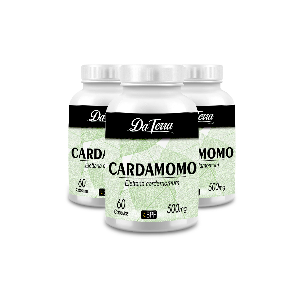 Cápsulas de Cardamomo medicinal 3 Frascos A Melhor Especiaria natural ...