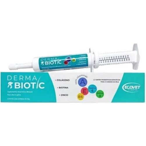 Derma Biotic Suplemento Vitamínico para pele e pelos contendo 30 gramas ...