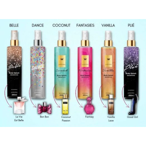 Body Splash Pokoloka 250 mL ( Escolhe o Seu ) | Shopee Brasil