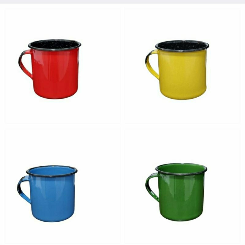 Caneca Esmaltada Ágata Original Metallouça 150ml Kit 4 unidades ...