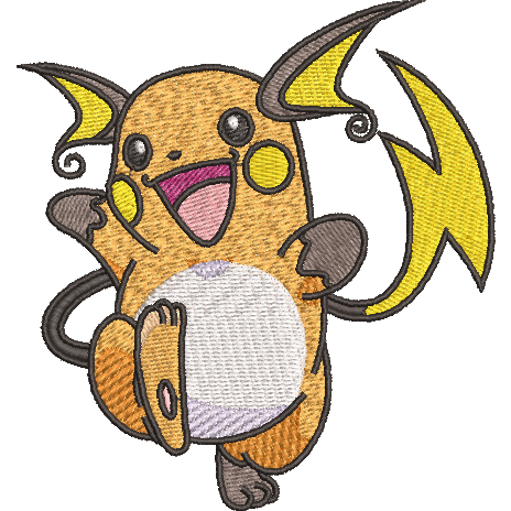 patch bordado pokemon raichu termocolante anime game jogo | Shopee Brasil