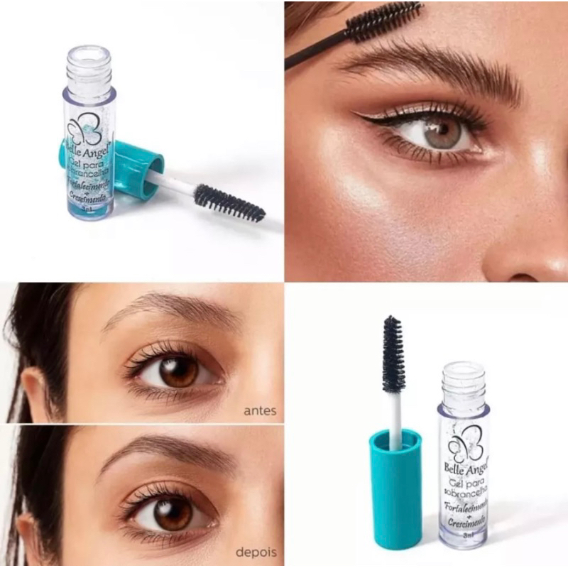 Gel Incolor para Sobrancelhas e Cílios Crescimento e fortalecimento ...