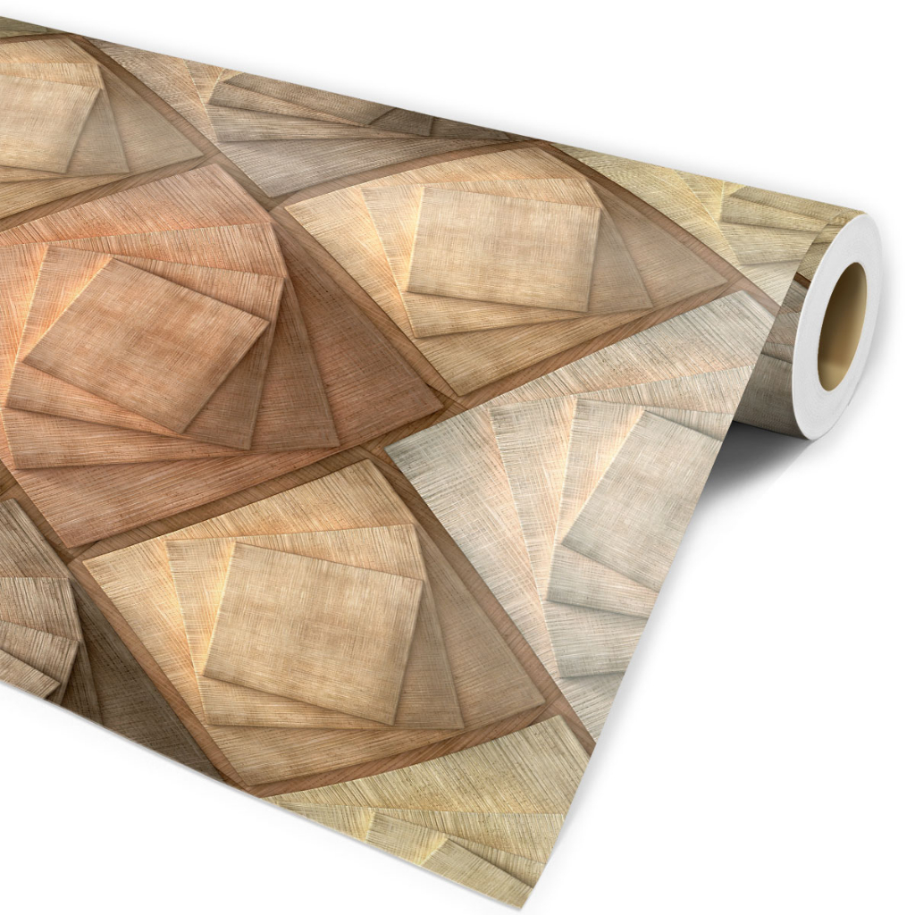 Papel de Parede Madeira 3D Colorida Lisa Efeito Realista Rustico Para ...