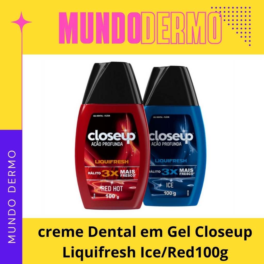 Gel Dental Close Up Liquifresh Red Hot com 100g | Shopee Brasil