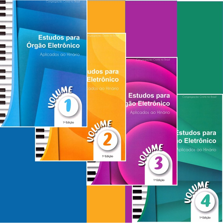 Apostila p/ Órgão Eletrônico para estudo dos hinos Ccb- 4 Volumes | Shopee Brasil
