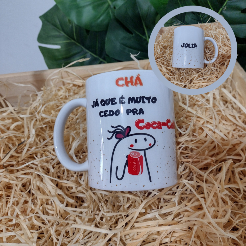 Caneca Personalizada Flork Meme É muito cedo Para Coca-Cola | Shopee Brasil
