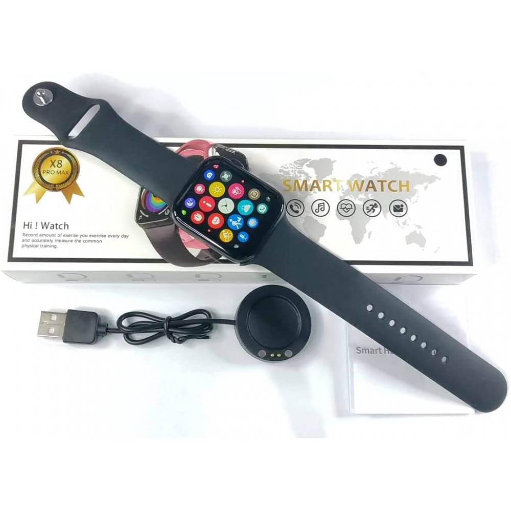 Smartwatch x8 Pro Max Preto ou Rosa | Shopee Brasil