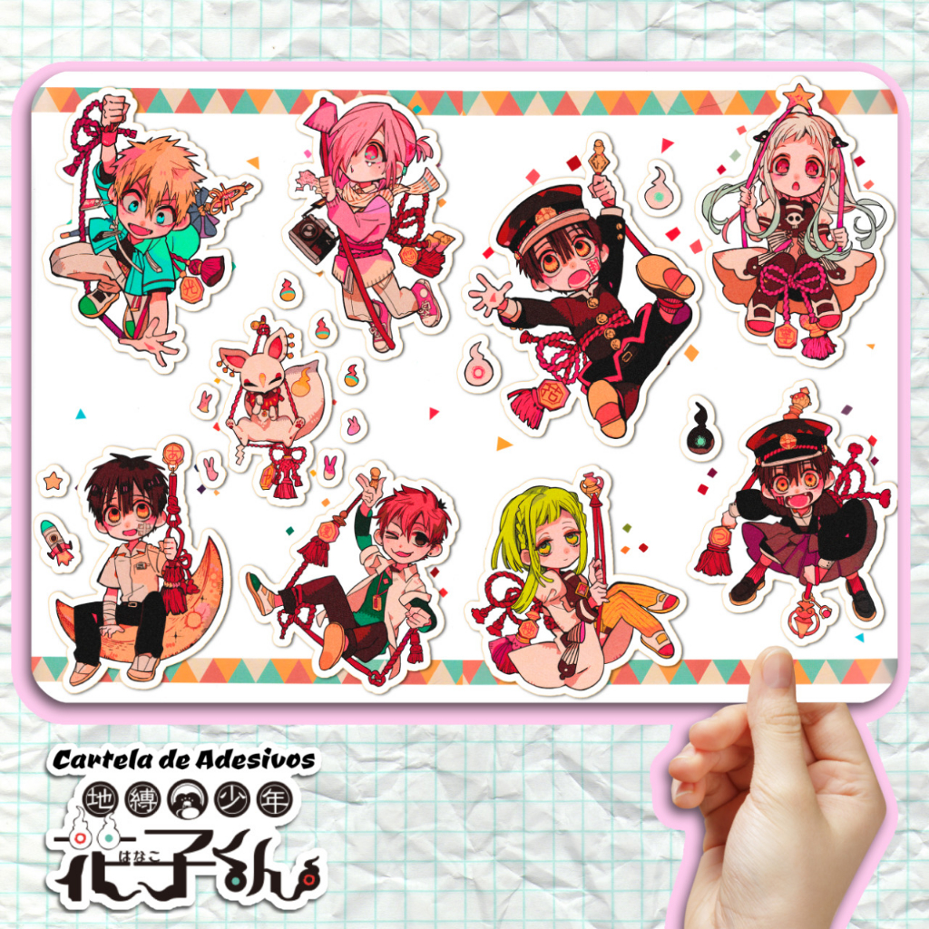 Cartela de Adesivo Toilet-bound Hanako-kun Jibaku Shōnen Hanako-kun ...