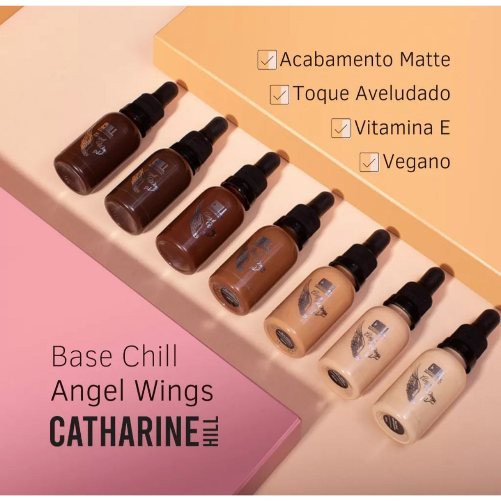 Base Média Cobertura Chill Angel Wings - Pri Lessa - Lançamento 3 cores ...