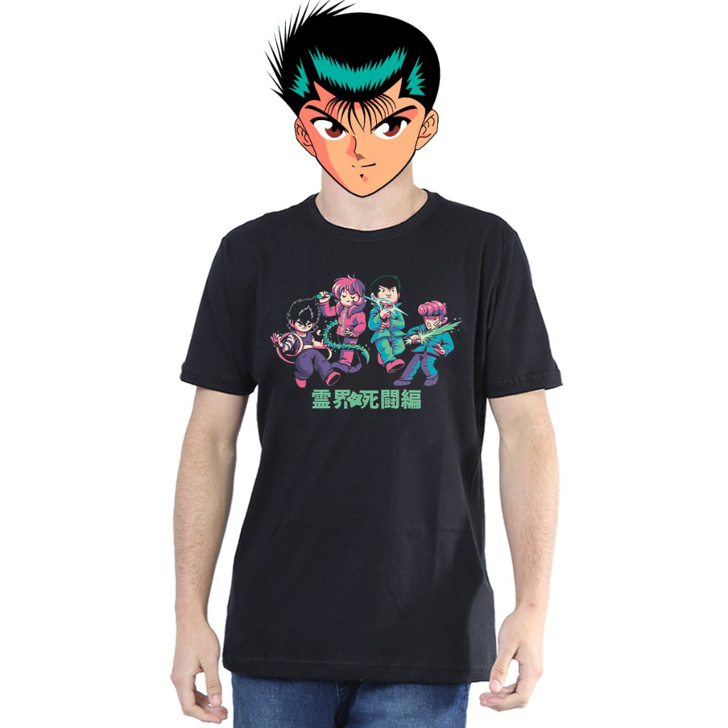 Camiseta Yu Yu Hakusho Yusuke Kuwabara Camisa 100% Algodão | Shopee Brasil