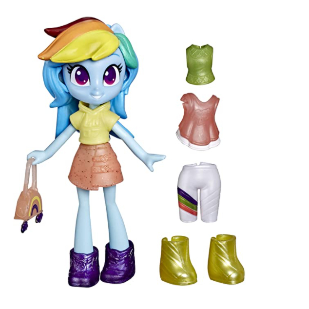 Boneca Rainbow Dash My Little Pony Equestria Girls Hasbro Fashion Squad | Shopee Brasil