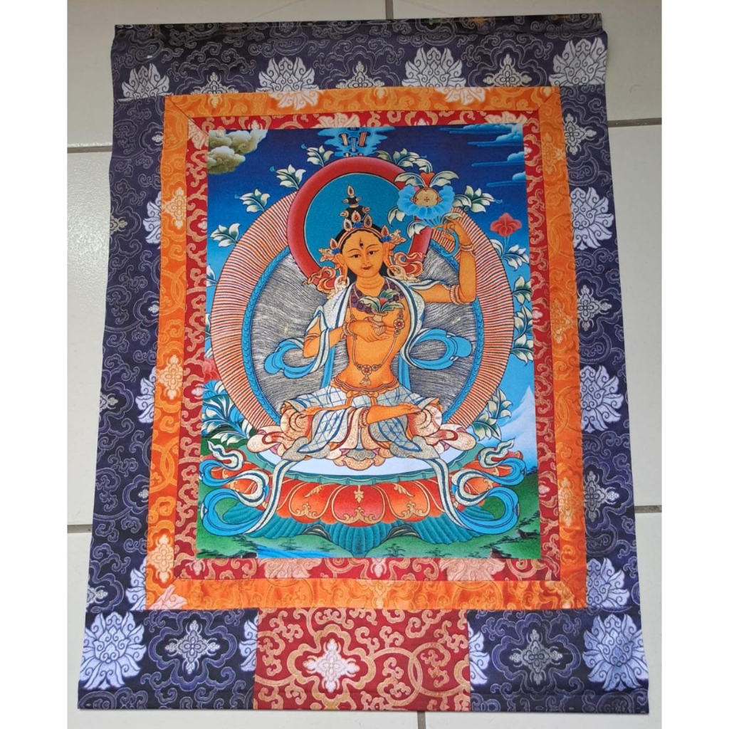 Bandeira Budista - Sherab Chamma - Thangka - Quadro | Shopee Brasil