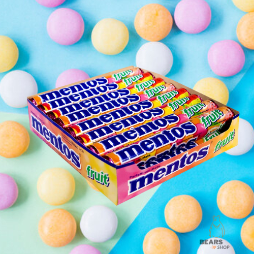 Display Com 16 Unidades Mentos Stick Frutas - 37,5g | Shopee Brasil