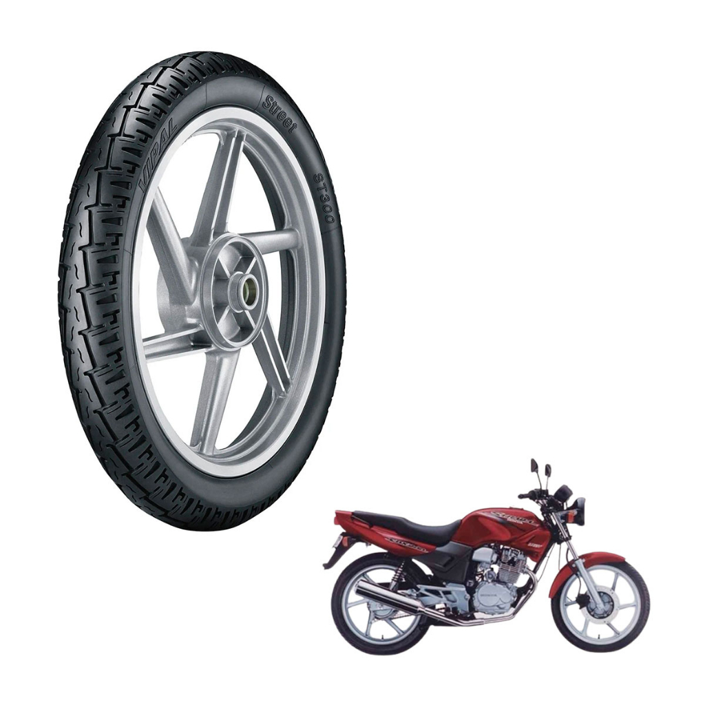 Pneu Vipal ST 300 Traseiro 100/90-18 para Moto Titan 160 e CBX 200 ...
