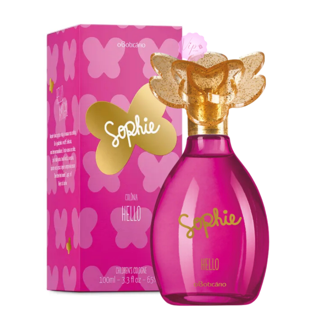 Sophie Hello Colônia Infantil Menina 100ml O Boticário | Shopee Brasil