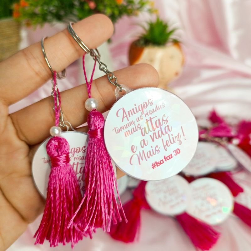 70 chaveiros personalizados /Chaveiro personalizado, brinde cliente ...