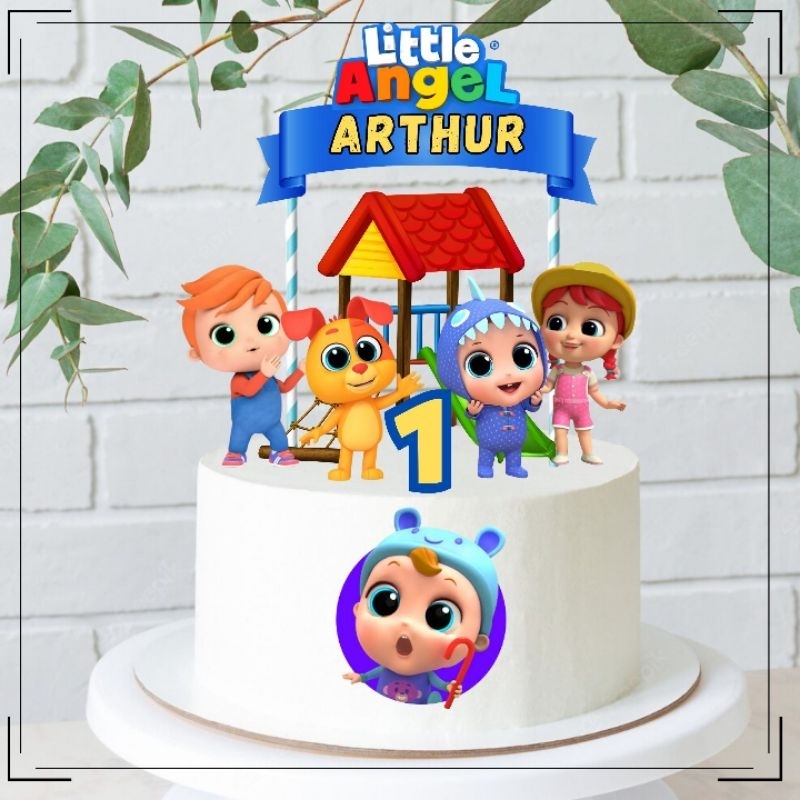 Topo de Bolo Little Angel Joãozinho | Shopee Brasil