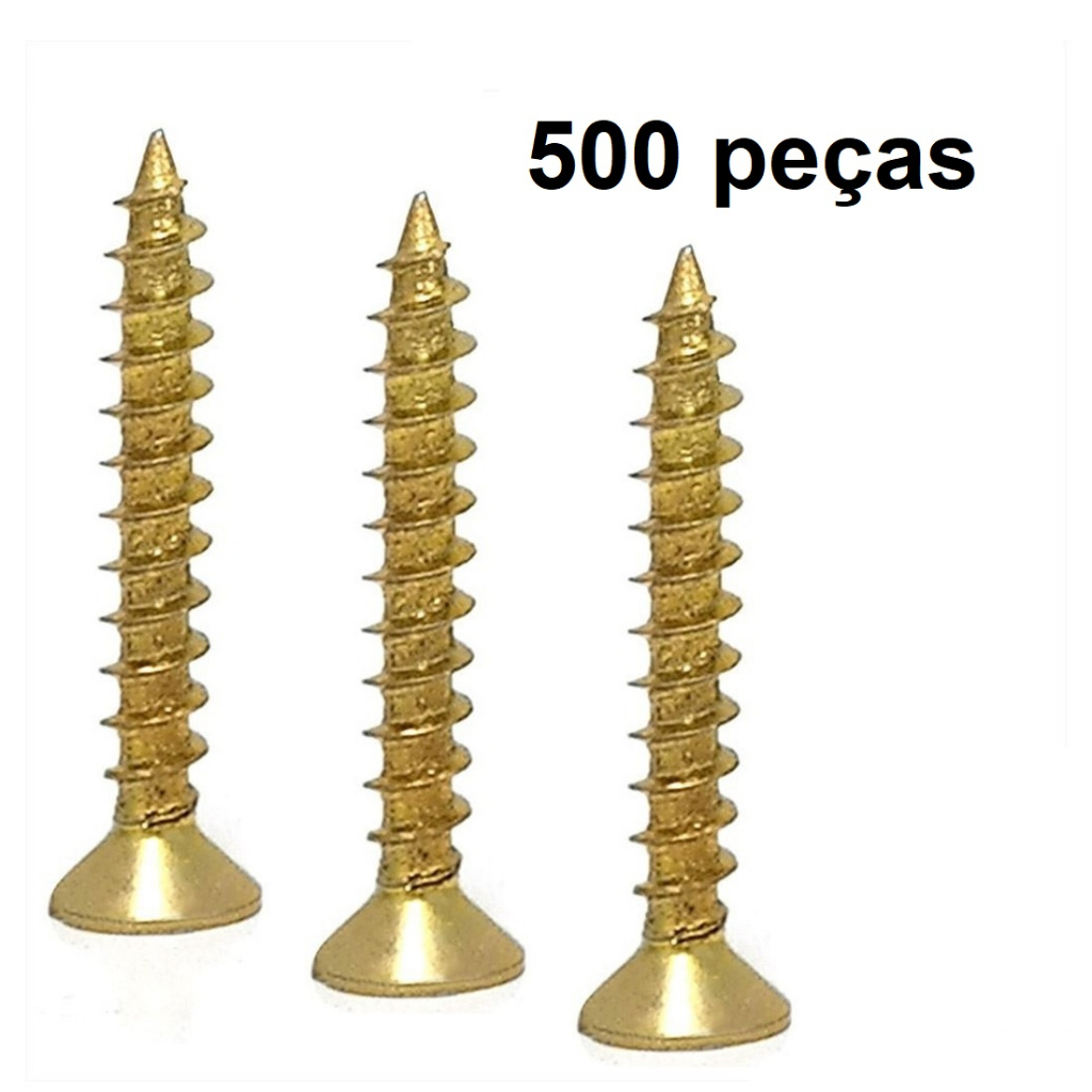 Parafuso 4x45 4,0x45 4,0 x 45 Philips 500 Peças Cabeça Chata Caixa ...