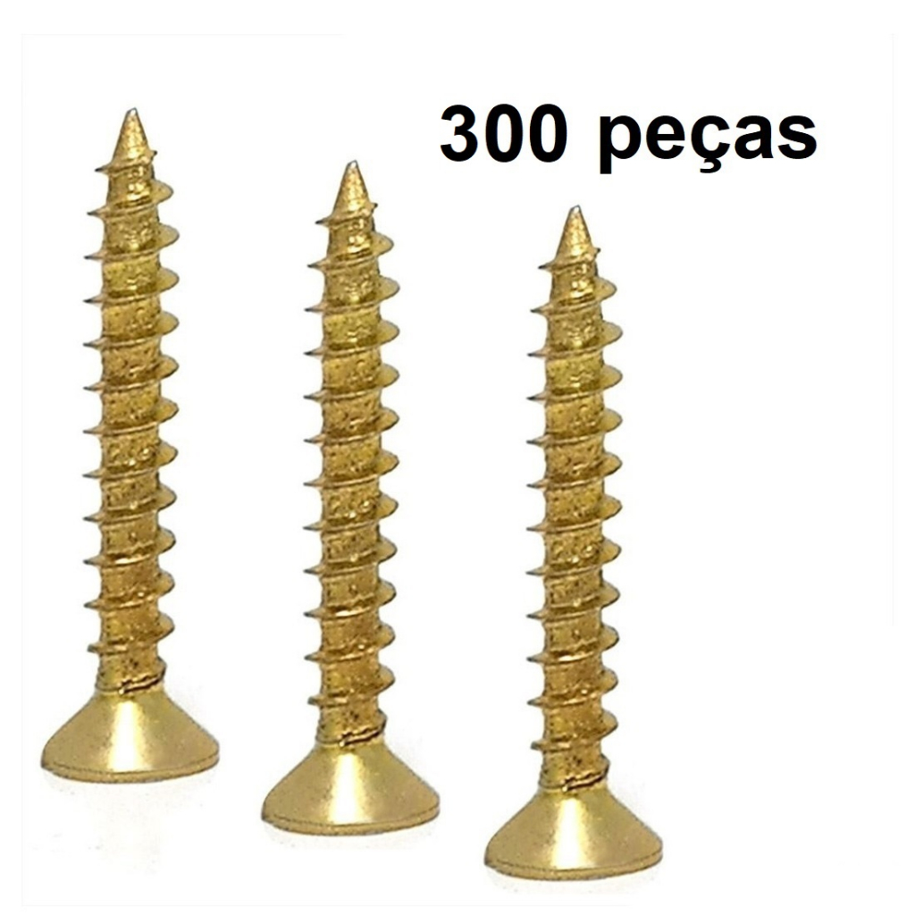 Parafuso 6x50 6,0x50 6,0 x 50 Philips 300 Peças Cabeça Chata Caixa ...