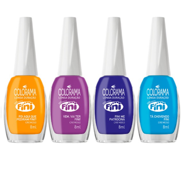 Kit 4 Esmalte Colorama Fini (Foi aqui que pediram, Fini ? Vem vai ter ...