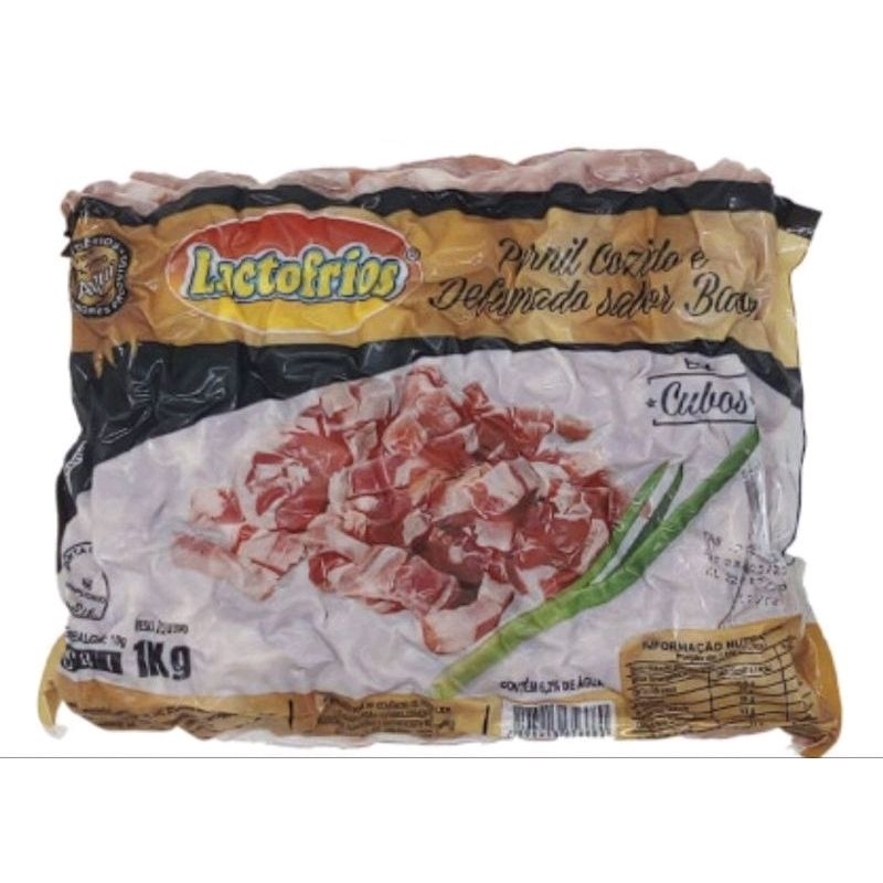 Bacon em cubos pacote 1kg | Shopee Brasil