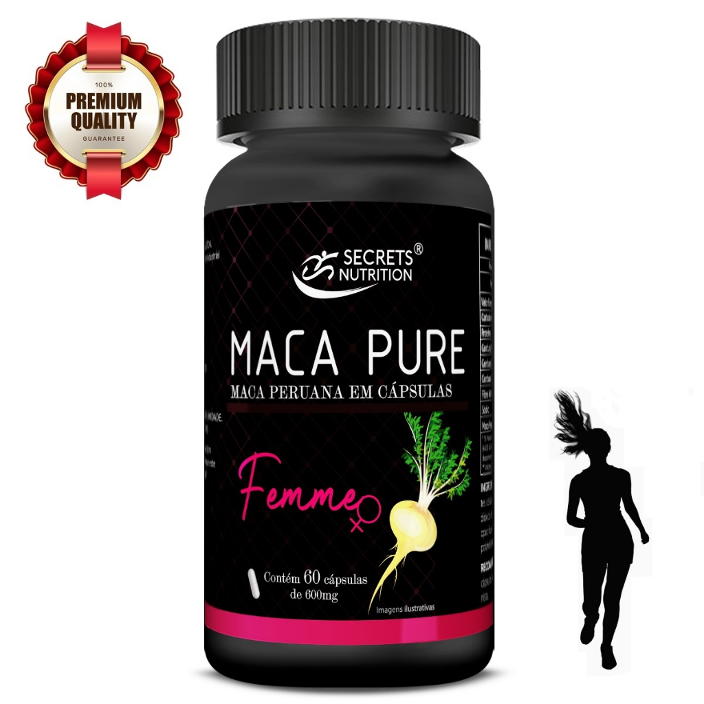 Maca Peruana Para Mulheres 60cápsulas Secrets Nutrition | Shopee Brasil