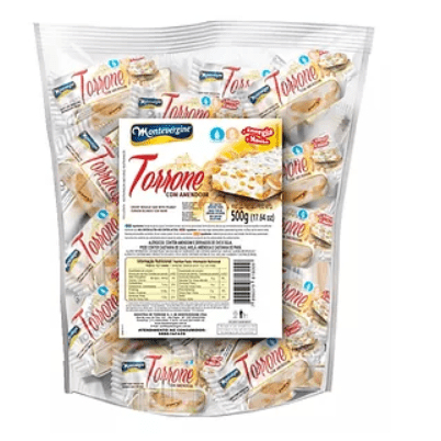 Mini Torrone com Amendoin Montevergine Pacote 500g | Shopee Brasil