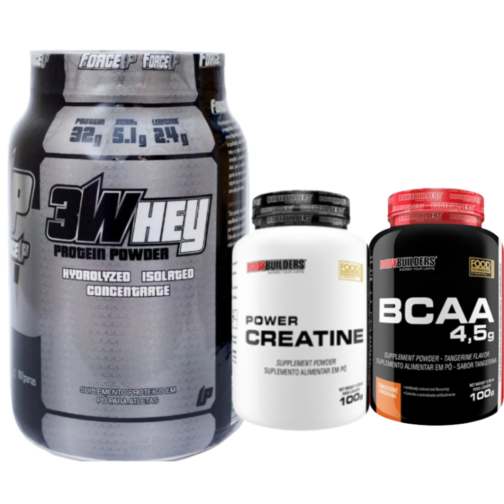 Whey Protein Force Up 907g Creatina Monohidratada + Bcaa | Shopee Brasil
