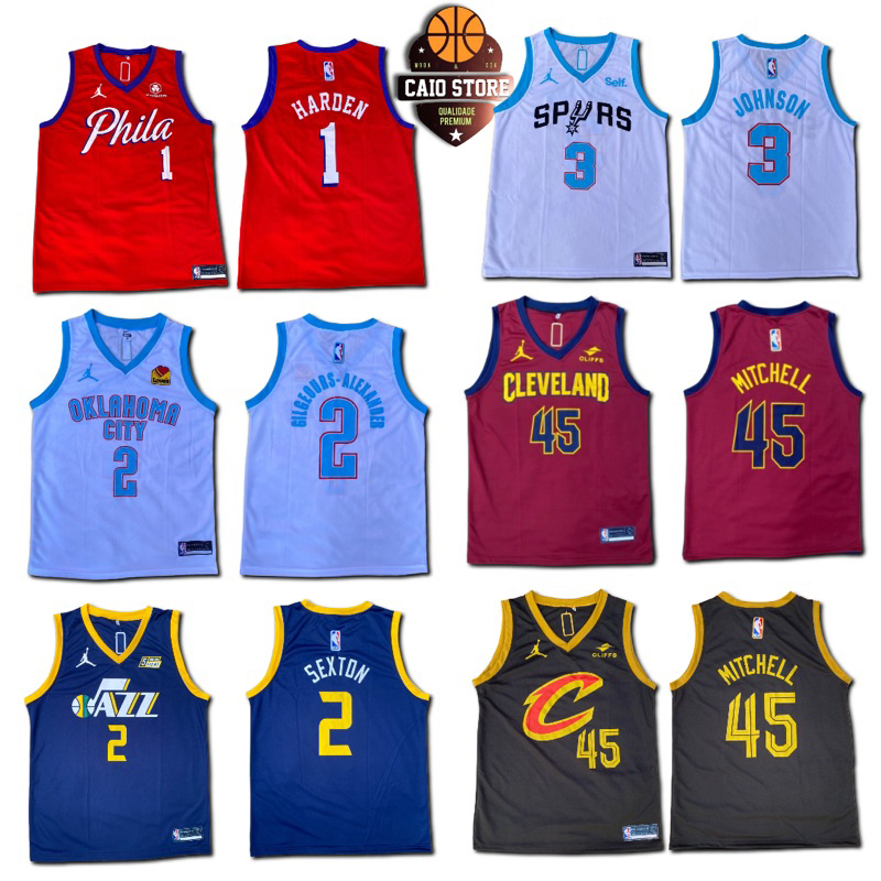 Kit 5 Regatas Nba Basquete Atacado Aproveite Academia - Escorrega o Preço