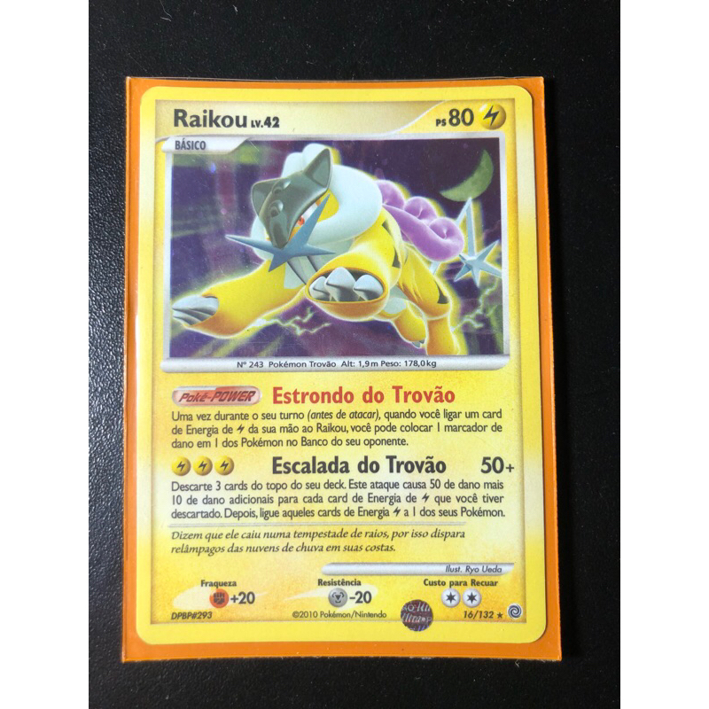 Card Pokemon - Raikou (ORIGINAL) | Shopee Brasil