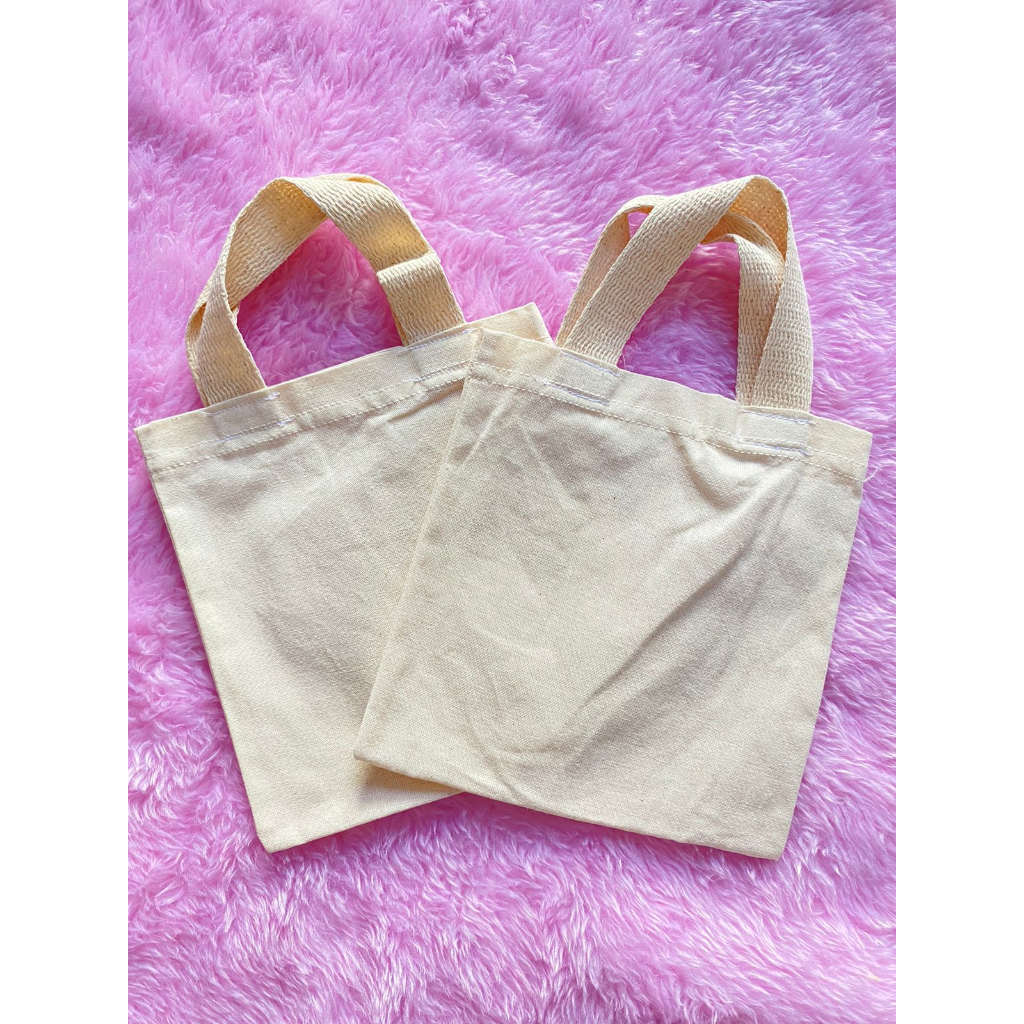 kit com 10 ecobags bolsa/sacola ecológica Lisa 15x20cm - 100% Algodão | Shopee Brasil