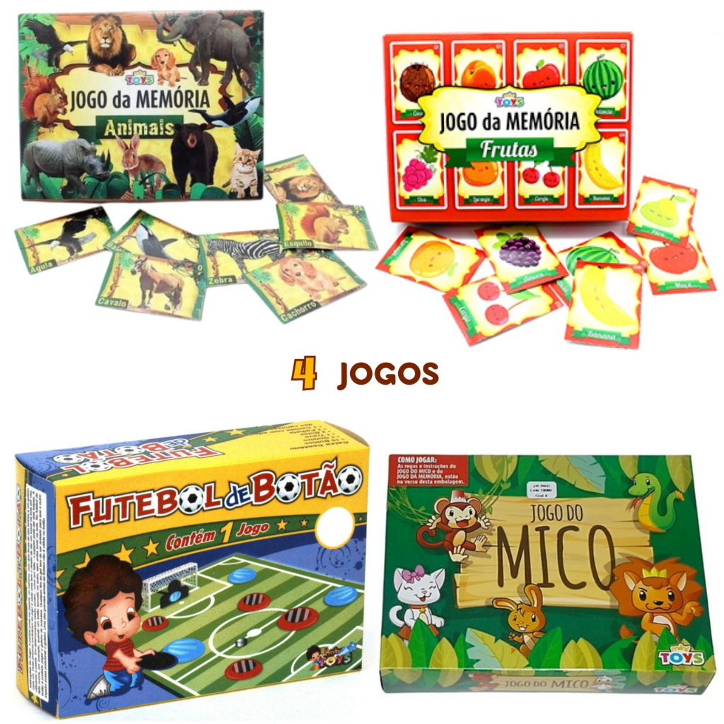Kit 4 Prendas Jogos Infantil Festa Juninas Brinquedos Educativo ...