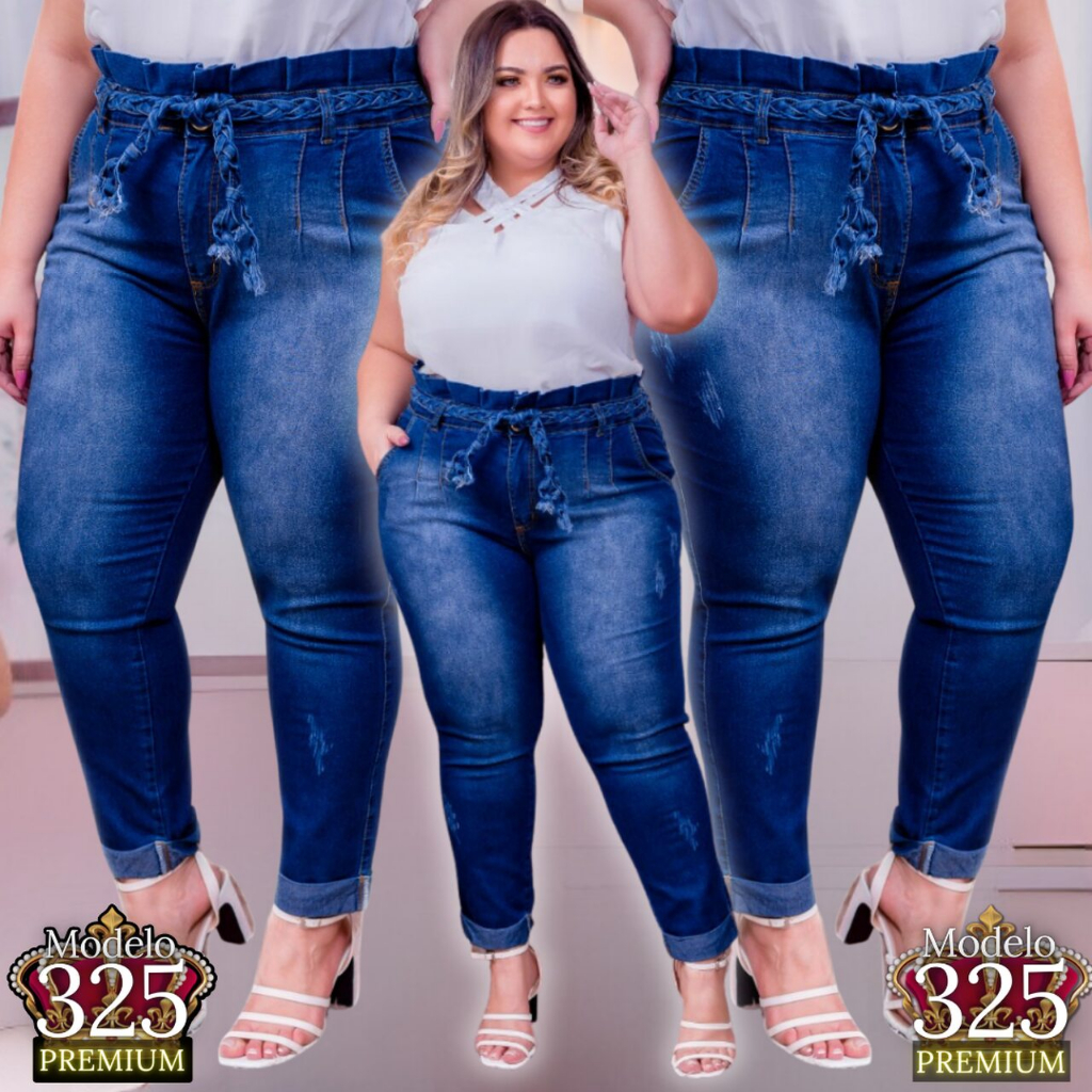 Calça Jeans Plus Size Tecnologia Levanta Bumbum com Lycra [CJP_Q ...