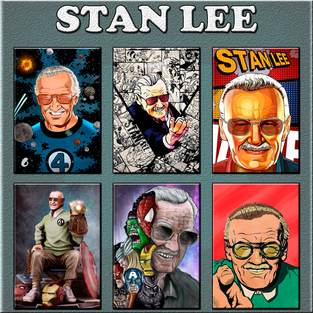 Placas Decorativas Stan Lee Quadros Stanley Martin Lieber Fundador ...