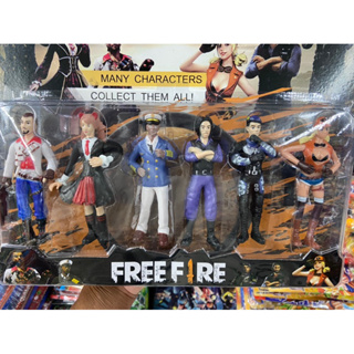 Kit Free Fire 6 bonecos Articulados 16 cm top de linha Envio Imediato ...