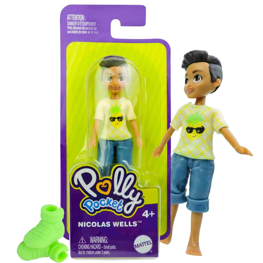 Polly Pocket - Mini Boneco Articulado Nicolas Wells - Mattel | Shopee ...