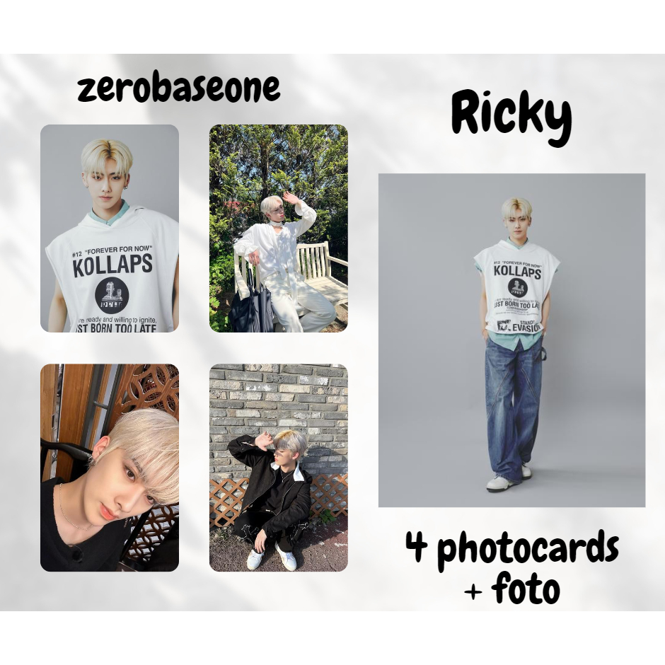 Zerobaseone Zb1 Kpop Fanmade Photocard Kim Ji Woong Zhang Hao Sung Han Bin Seok Matthew