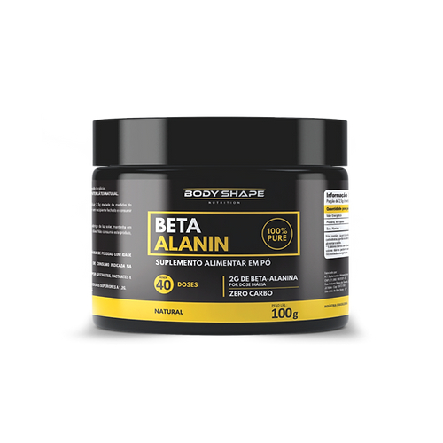 Beta Pure Alanina 100g Pre-Treino 40 Doses Body Shape 100% | Shopee Brasil