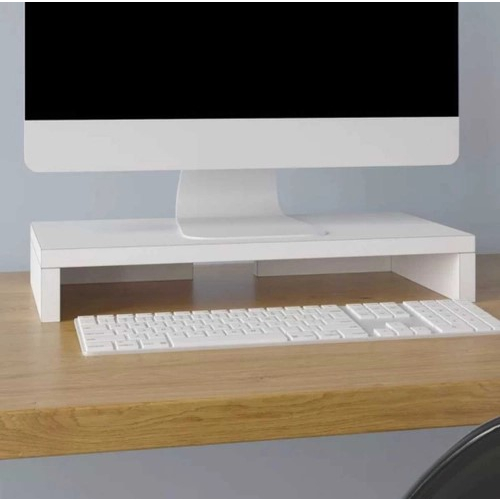 Base para Monitor MDF 53cm Branco Home Office Mesa Gamer Suporte ...