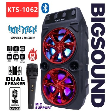 Caixa de Som Portátil Com Microfone Karaoke Bluetooth Rádio FM PenDrive ...