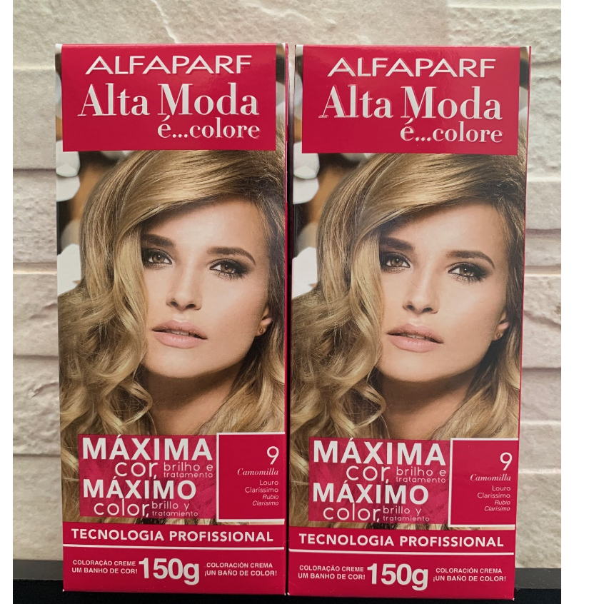 Kit Tintura Alta Moda 2 und Cor 9 Louro Clarrísimo 150g Alfaparf ...