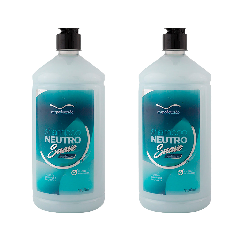 Shampoo Corpo Dourado pH Neutro Suave Alta Performance Limpeza ...