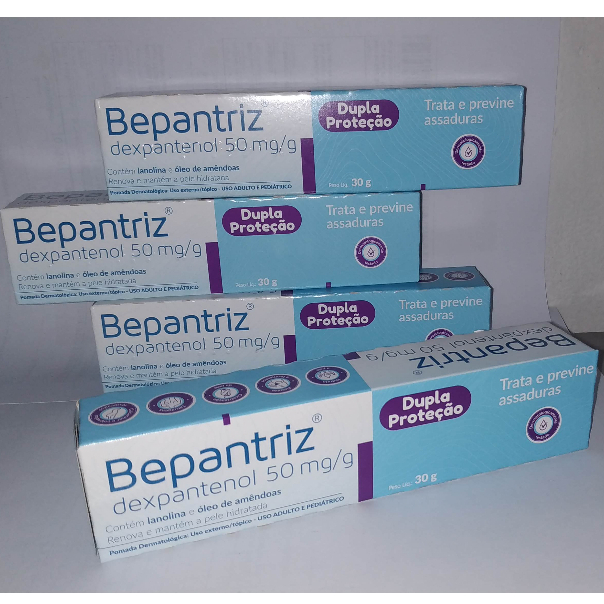 Promoção - Kit com 4 Bepantriz pomada Dermatológica - Previne e Trata ...