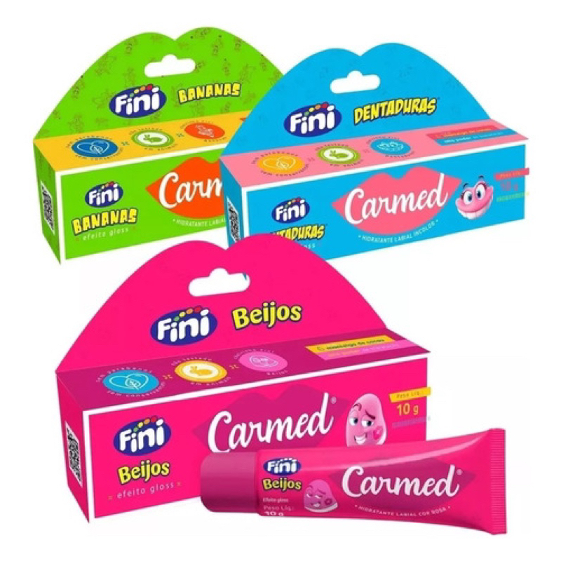 Hidratante labial Carmed Fini efeito gloss 10g Cimed | Shopee Brasil