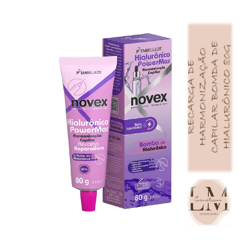 Recarga de Harmonização Capilar Bomba de Hialuronico Novex 80g | Shopee ...