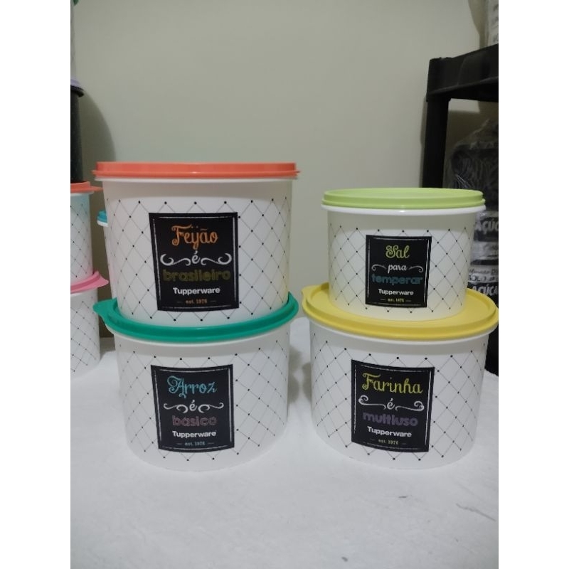 Kit básico 4 peças bistrô tupperware | Shopee Brasil