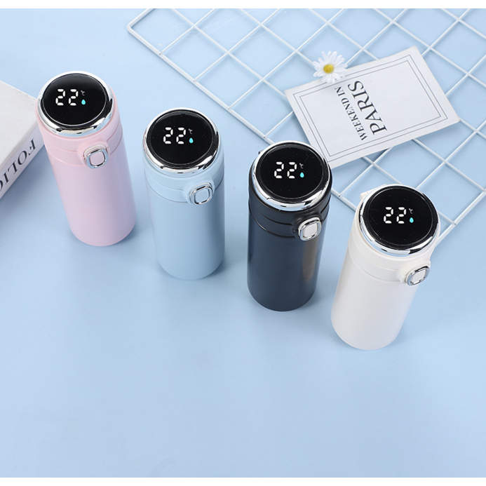 Garrafa térmica de água Inox/Temperatura De Led/estampa lisa/unisses de 420 ML | Shopee Brasil