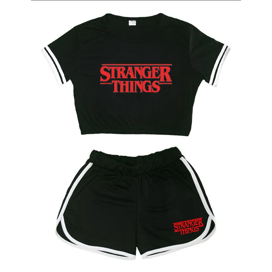 Cropped E Short Stranger Things Conjuntinho Lindo Presente Moda ...
