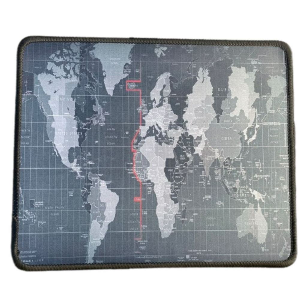 Mouse Pad Gamer Antiderrapante Personalizado Mapa Mundi 30x25 cm ...